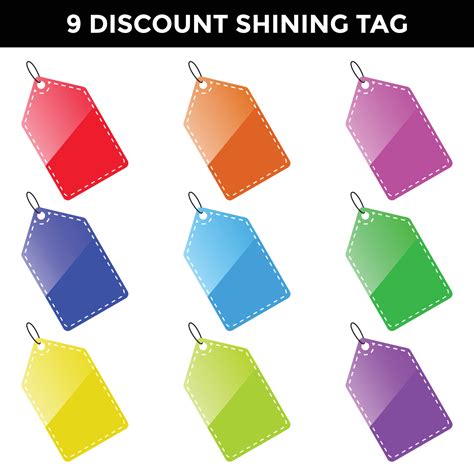 Discount Price Tag Shining Geometric Shape Vector Art At Vecteezy