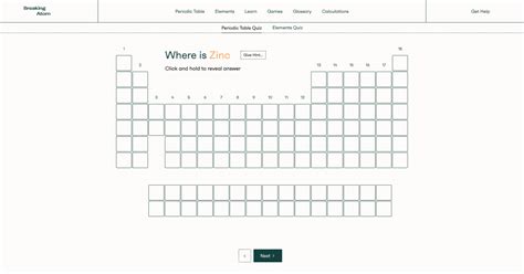 Periodic Table Of Elements Quiz