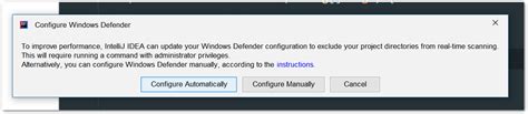 Windows Intellij Idea自動偵測windows Defender的排除資料夾設定 簡睿隨筆
