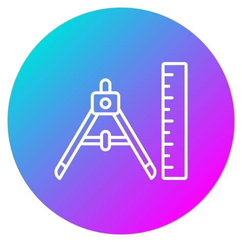 Premium Vector Geometry Tools Vector Illustration Style