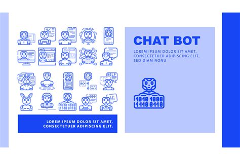 Chat Bot Robot Service Icons Set Vector Graphic By Sevvectors Creative Fabrica