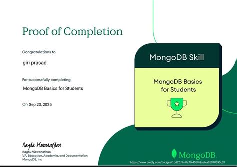 Mongodb Nosql Database Techskills Certification Giri Prasad M