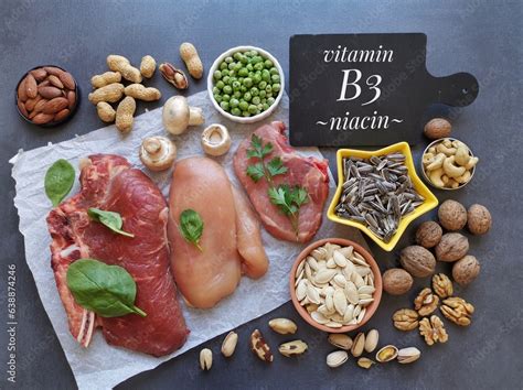 Healthy Food Rich In Vitamin B Niacin Natural Food Sources Of Vitamin B Seeds Nuts Meat
