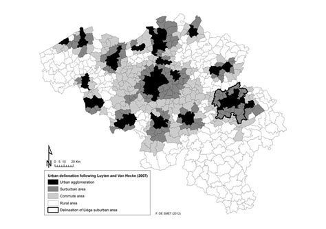 Delineation Of Urban Agglomerations Suburban Areas And Commute ­ Areas Download Scientific