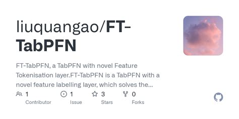 Github Liuquangaoft Tabpfn Ft Tabpfn A Tabpfn With Novel Feature