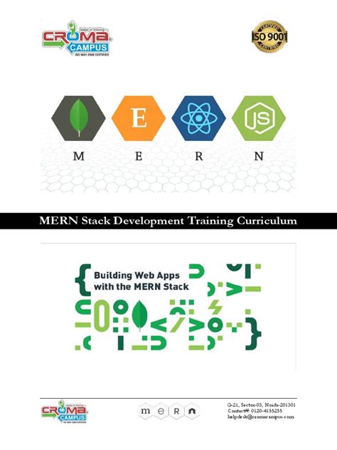 Croma Campus Mern Stack Training Curriculum Pdf Java Script Mongo Db