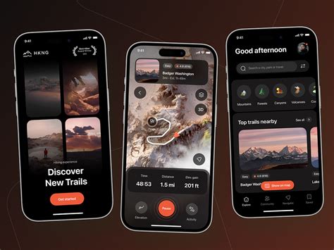 Hiking App Design Concept By Ronas It Ui Ux Team On Dribbble