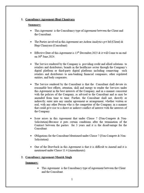 Contract Review Pdf Consultant Business Law