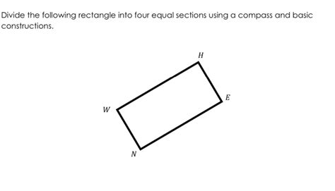 answered divide the following rectangle into… bartleby