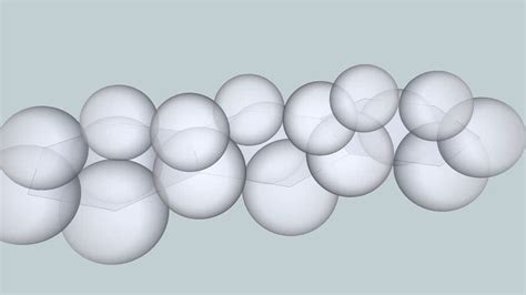 Hexagonal Close Packed Structure Layer 3d Model