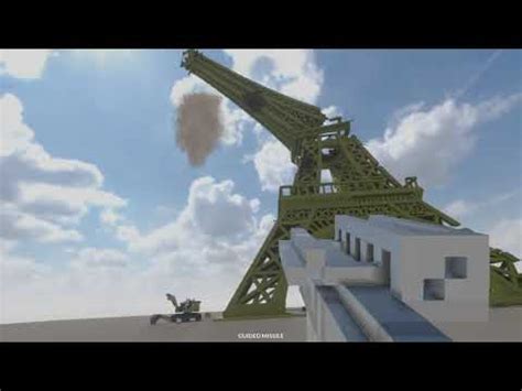 Destroying The Eiffel Tower In Tear Down Mods Youtube