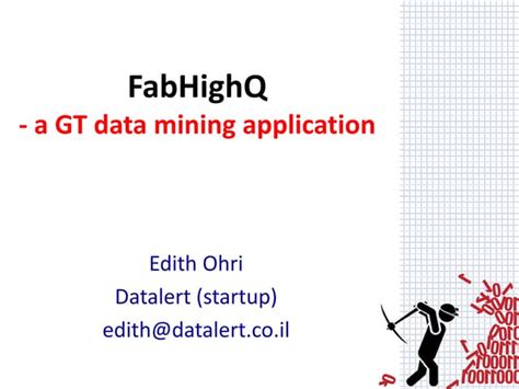 Gt Data Mining Ai Algorithm For Fabs Pdf Technology And Computing