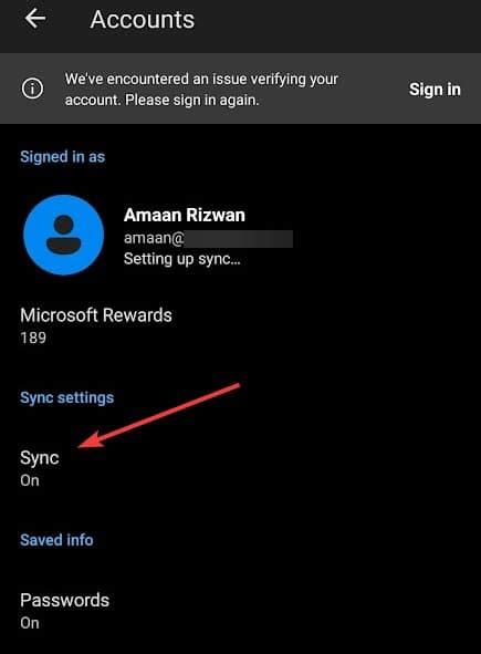how to sync microsoft edge across pc phones and tablets