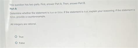 Solved This Question Has Two Parts First Answer Part A Then Answer