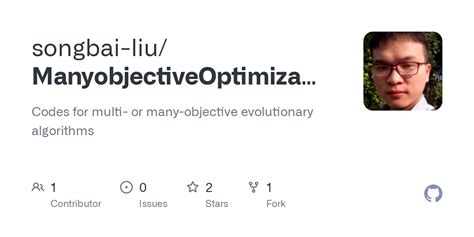 Github Songbai Liu Manyobjectiveoptimization Codes For Multi Or Many Objective Evolutionary