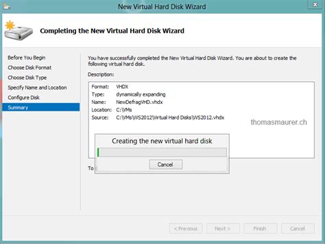 Windows Server Hyper V How To Create A New Vhd From A Source Vhd Thomas Maurer