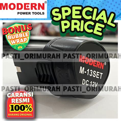 Jual Baterai Ori Batrei V Volt Bor Cas Cordless Drill Li Ion Original Modern Mailtank Cocok