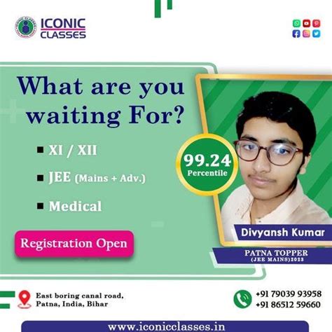 Get Admission In Foundation Iit Jee Neet Iconic Classes Iconic
