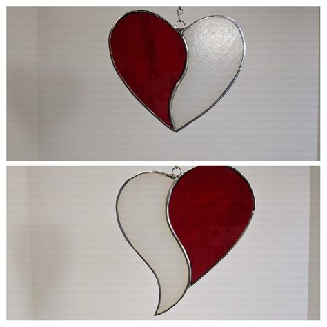 Stained Glass Hearts Various Stylescolors Etsy Stained Glass