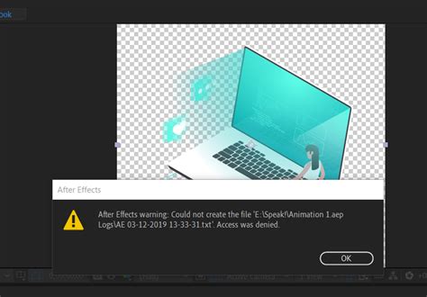 After Effects Warning Could Not Create The File Adobe Product Community 10778033