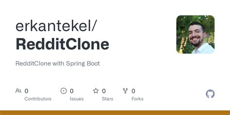 Github Erkantekelredditclone Redditclone With Spring Boot
