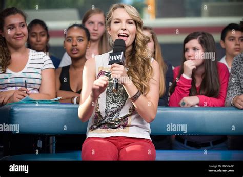 Actresssinger Bridgit Mendler Speaks During An Interview At Newmusic