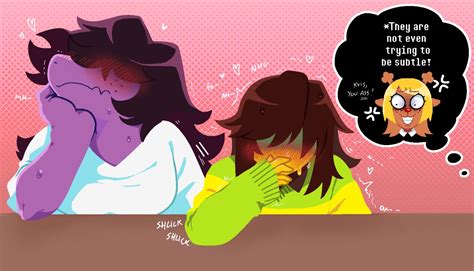 Rule 34 Ambiguous Gender Anthro Blush Clothed Clothing Cuckquean Deer Deltarune Dinosaur