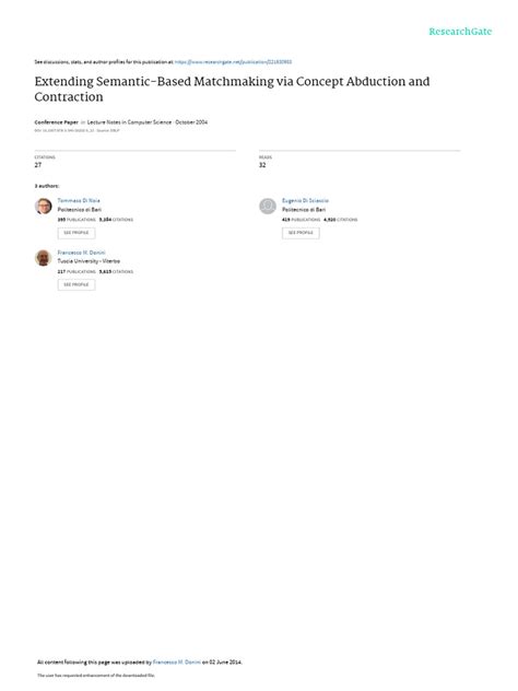 Extending Semantic Based Matchmaking Via Concept A Pdf Mathematical Logic Logic