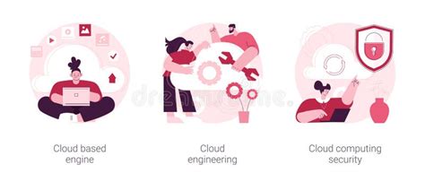 Data Storage Abstract Concept Vector Illustrations Stock Vector