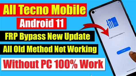 Tecno Spark Frp Bypass Android Without Pc New Method Youtube