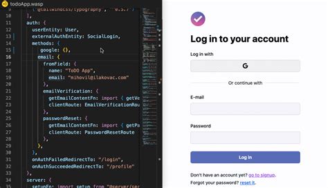 Wasp Auth Ui The First Full Stack Auth With Self Updating Forms Wasp