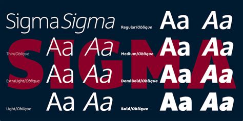 Sigma Font Free Download For WEB