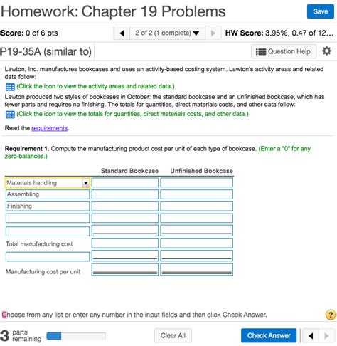 Solved Save Homework Chapter 19 Problems Score 0 Of 6 Pts
