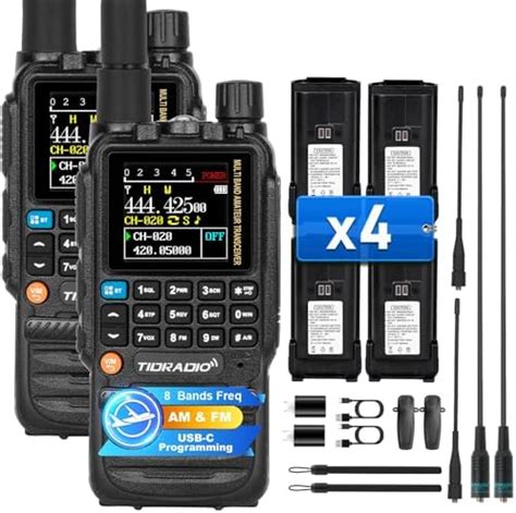 Amazon Com TIDRADIO TD H Ham Radio Band Receiving Long Range Walkie Talkies Portable Two Way