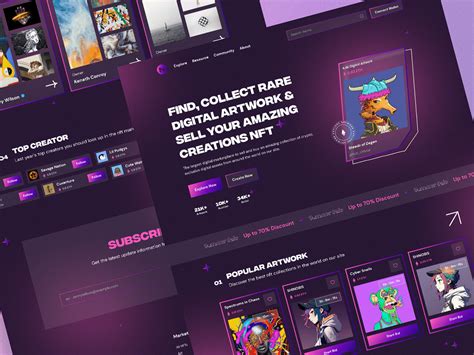 Nft Landing Page Website Design On Behance