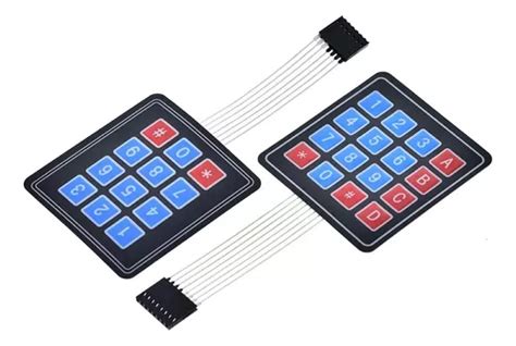 Teclado Matricial Alfanumérico Membrana 4x4 Keypad Arduino Mercadolibre