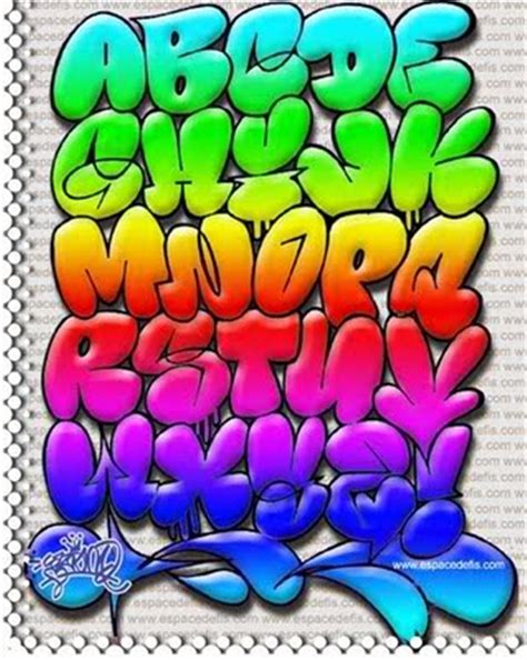 Afro Graffiti Alphabet A Z