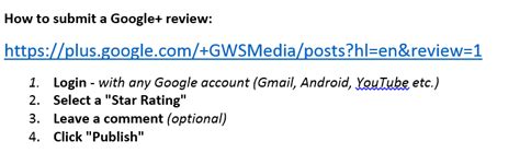 Free Google Review Template Improve Your Online Reputation GWS Media