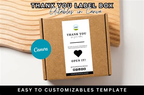 Editable Box Label Template Graphic By FolieDesign Creative Fabrica