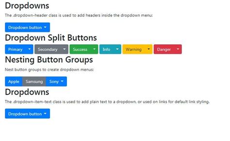 How To Create A Drop Down List In Bootstrap 4