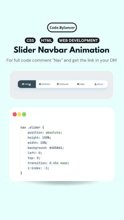 Navbar Navbar Animation Using Html Css 🤌🏻 Youtube