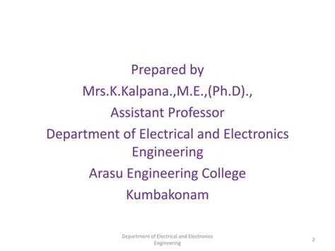 Electric Circuits And Network Theorems Ppt