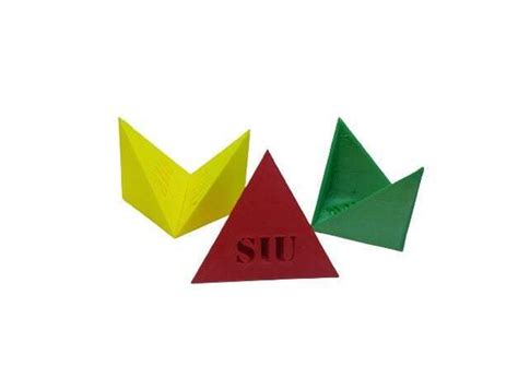 3d Printed Origami Snapper Model Extension Triangular Bipyramid・cults