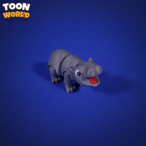 3d Printable Mini Moo Deng By Toonworld3d