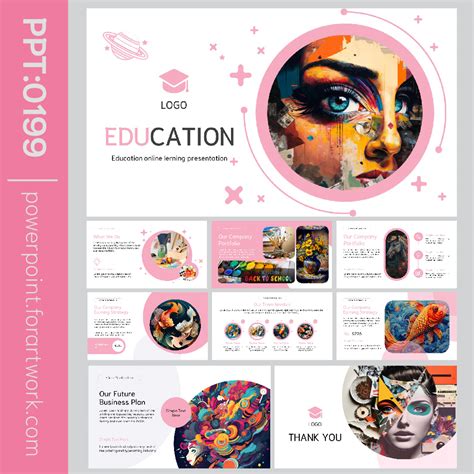 เทมเพลต Powerpoint ศิลปะ สื่อการเรียนการสอน สีขาว ชมพู มินิมอล 0199 เทมเพลต Powerpoint สวยๆ