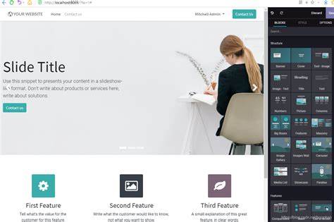 一步一步学用odoo14 开发网站和应用系统（6）设计网站页面odoo14网站模块自定义网站页面 Csdn博客
