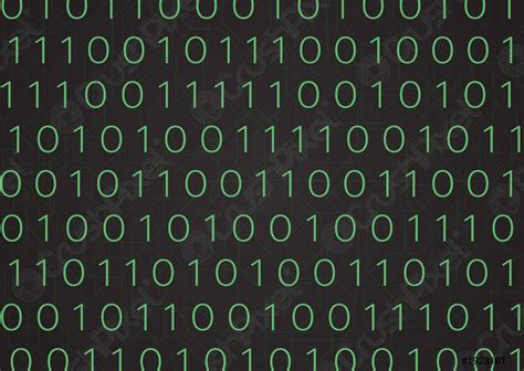 Matrix Style Binary Number Background Design Technology Code Stock
