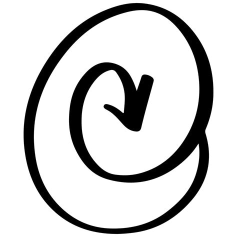 Curve Arrow Hand Drawn Arrow Direction Symbol In Doodle Cursor Pointer In Sketch 28579406