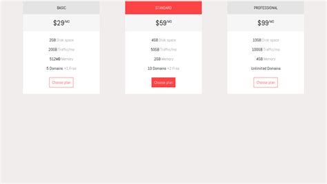25 Css Pricing Tables