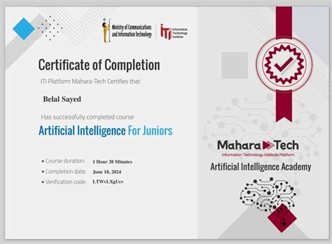 Belal Sayed On Linkedin Ai Artificialintelligence Certification Professionalgrowth